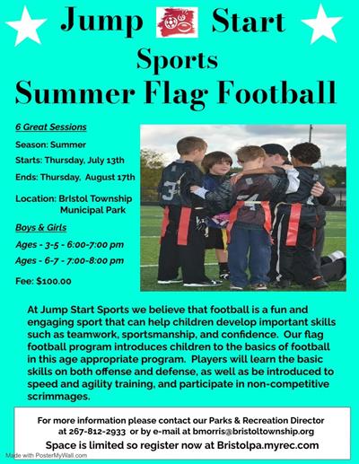 Bristol Township Parks and Recreation: Jump Start Sports!!